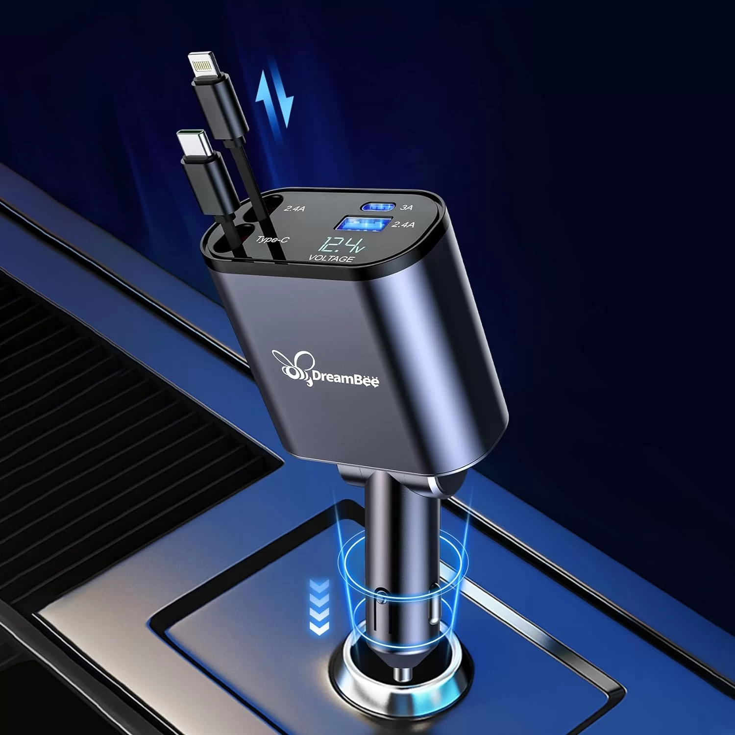Retractable Car Charger » cartech.tech