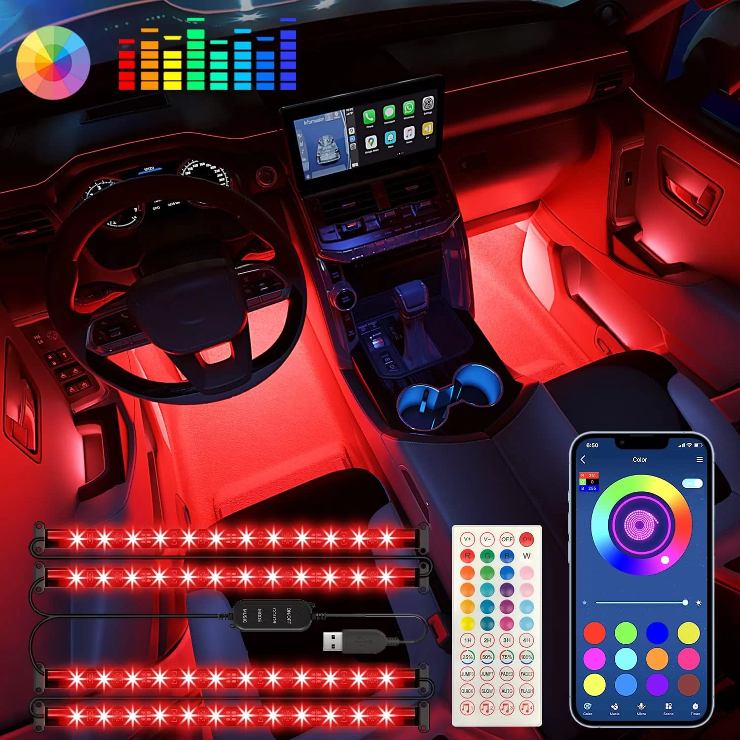 RGB interior lighting » cartech.tech